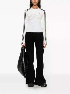 Adidas Abstract-print Thumb-slot T-shirt