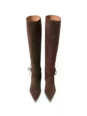 ODISSI Greta Drawstring-detail Wedge Boots