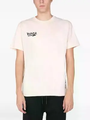 DISCLAIMER Screen-print T-shirt - Neutrals