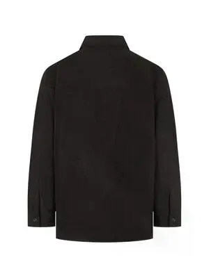 Gcds Logo-embroidered Corduroy Overshirt