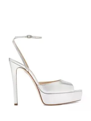 ANDREA WAZEN Loulou Platform Sandals - Silver