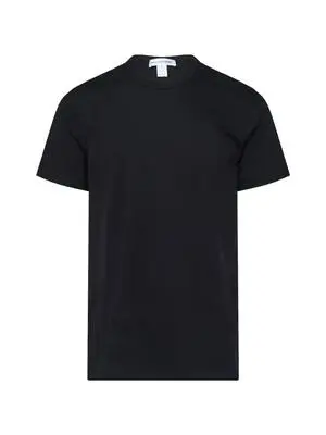 Comme Des Garçons Logo-print Cotton T-shirt - Black