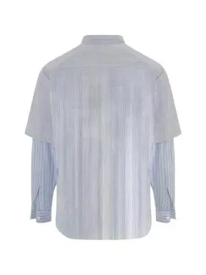 Comme Des Garçons Striped Double-sleeve Shirt