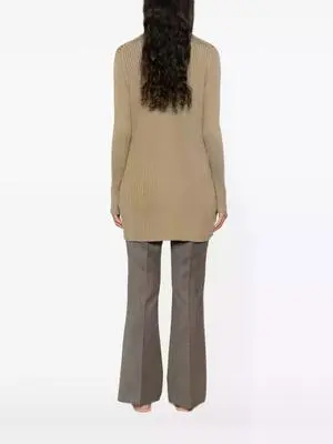 Eric Bompard Ribbed-knit V-neck Cardigan