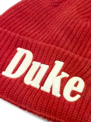 DUKE + DEXTER Logo-embroidered Ribbed Beanie Hat