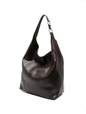ERMANNO FIRENZE Benjamin Croc-effect Shoulder Bag