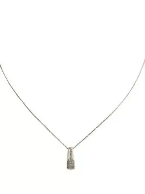 LB EXCLUSIVE Pre-owned 14k White Gold Pendant Diamond Necklace - Silver