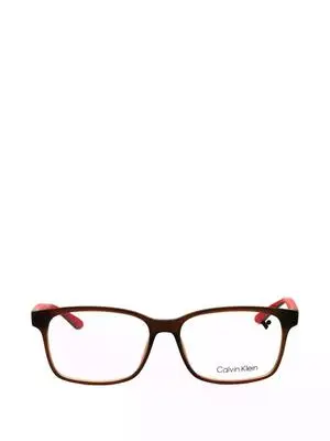 Calvin Klein Rectangle-frame Glasses - Brown