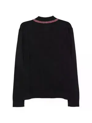 Iceberg Logo-embroidered Polo Shirt - Black