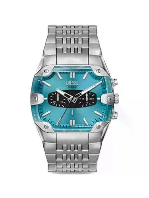 DIESEL® Spiked Cushion Stainless Steel Watch - Blue