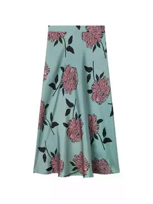 La DoubleJ Lungomare Floral-print Midi Skirt