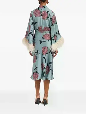 La DoubleJ Lungomare Floral-print Midi Skirt