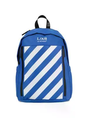 L/AB C/O OFF-WHITE L/ab Co Off-white Diag Tab Backpack - Blue