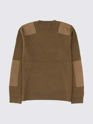 A.p.c. Virgin Wool Crewneck Jumper With Patches And Ribbed Trims