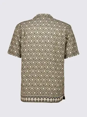 Orlebar Brown Printed Lyocell Bowling Shirt With Cuban Collar