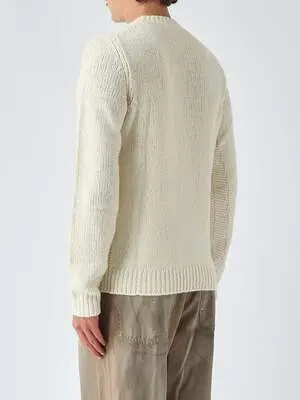 JACOB COHЁN Long-sleeved 100% Virgin Wool Crewneck Jumper