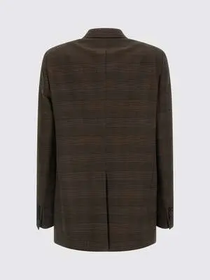 Tagliatore Relaxed Fit Double-breasted Tartan Blazer In Virgin Wool