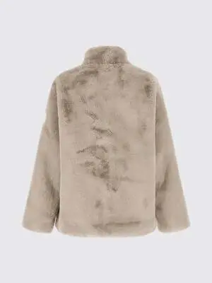 TATRAS High-neck Faux-fur Zip-up Jacket - Beige