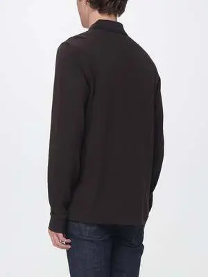 Fred Perry Long-sleeve Cotton Polo With Embroidered Chest Logo