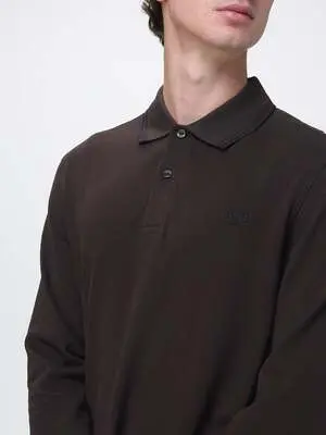 Fred Perry Long-sleeve Cotton Polo With Embroidered Chest Logo
