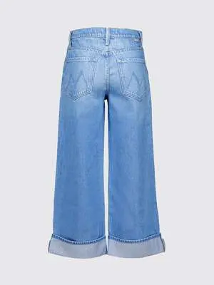MOTHER Mid-rise Wide-leg Cropped Denim Jeans