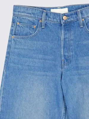MOTHER Mid-rise Wide-leg Cropped Denim Jeans