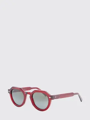 AHLEM Grenelle Rounded Acetate Sunglasses With Gradient Lenses Red