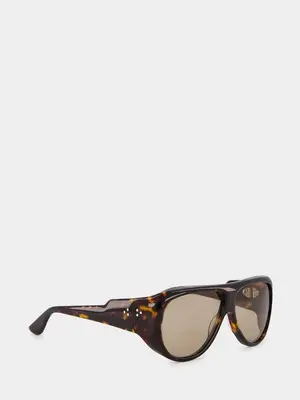 PORT TANGER Gambia Teardrop Tortoiseshell Acetate Sunglasses