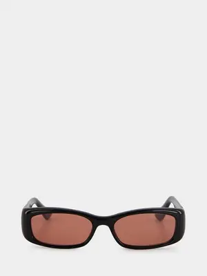 PORT TANGER Leila Rectangular Acetate Sunglasses With Coloured Lenses