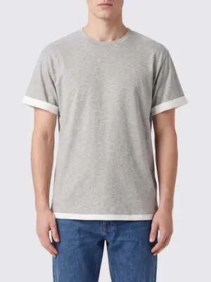 Gimaguas Crew Neck Cotton T-shirt With Dropped Shoulders - Grey