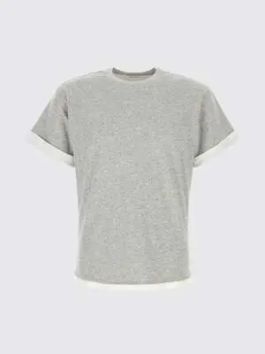 Gimaguas Crew Neck Cotton T-shirt With Dropped Shoulders - Grey