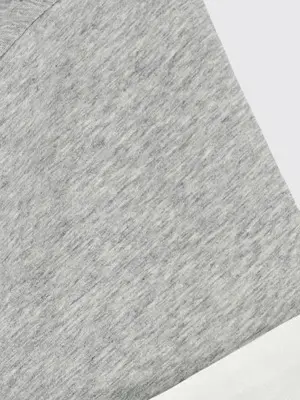 Gimaguas Crew Neck Cotton T-shirt With Dropped Shoulders - Grey