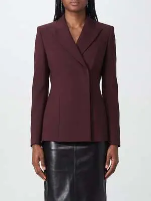 Sportmax Slim Fit Double-breasted Virgin Wool Blazer With Peak Lapels