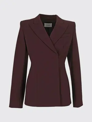 Sportmax Slim Fit Double-breasted Virgin Wool Blazer With Peak Lapels