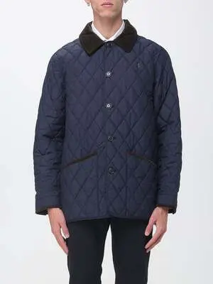 Polo Ralph Lauren Polyester Shirt Jacket With Velvet Collar - Navy
