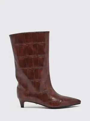 TWENTY FOURHAITCH Flat Ankle Boot - Brown