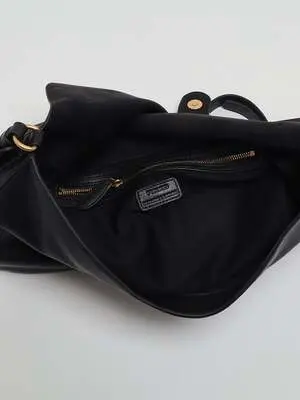Pinko Smooth Leather Crossbody Bag With Love Birds Metal Logo
