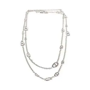 Hermès Sterling Silver Farandole Necklace