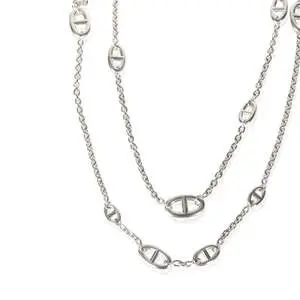 HERMÈS Sterling Silver Farandole Necklace
