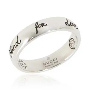 Gucci Sterling Silver Blind For Love Ring