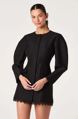 Astr The Label Ethill Barrel Sleeve Blazer Dress