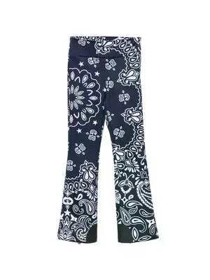 Goldbergh Shiro Bandana-print Ski Leggings - Blue