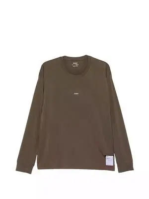 Satisfy Logo-print Long-sleeve T-shirt - Green