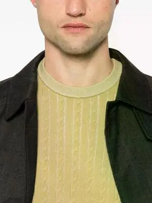 DIKTAT Cable-knit Crew-neck Sweater