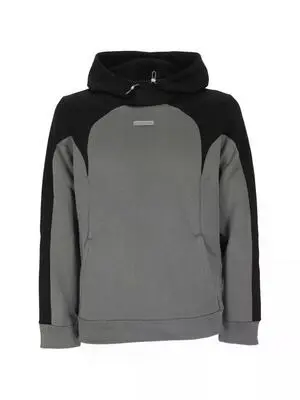 Under Armour Logo-appliqué Colour-block Hoodie - Grey