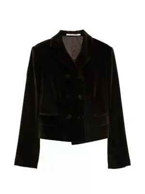 TAGLIATORE Double-breasted Velvet Jacket