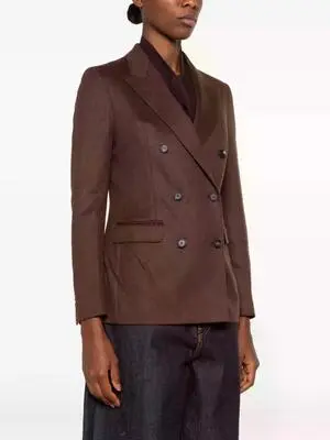 Tagliatore Double-breasted Peak-lapel Blazer - Brown