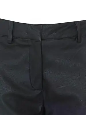 RUE DU BAC Faux-leather Trousers - Black