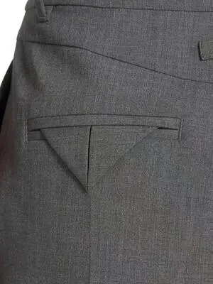 Manière De Voir Julie In Tailored Twin Pleat Wool-blend Trousers