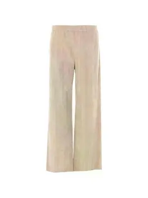 RUE DU BAC Corduroy Straight Trousers - Neutrals